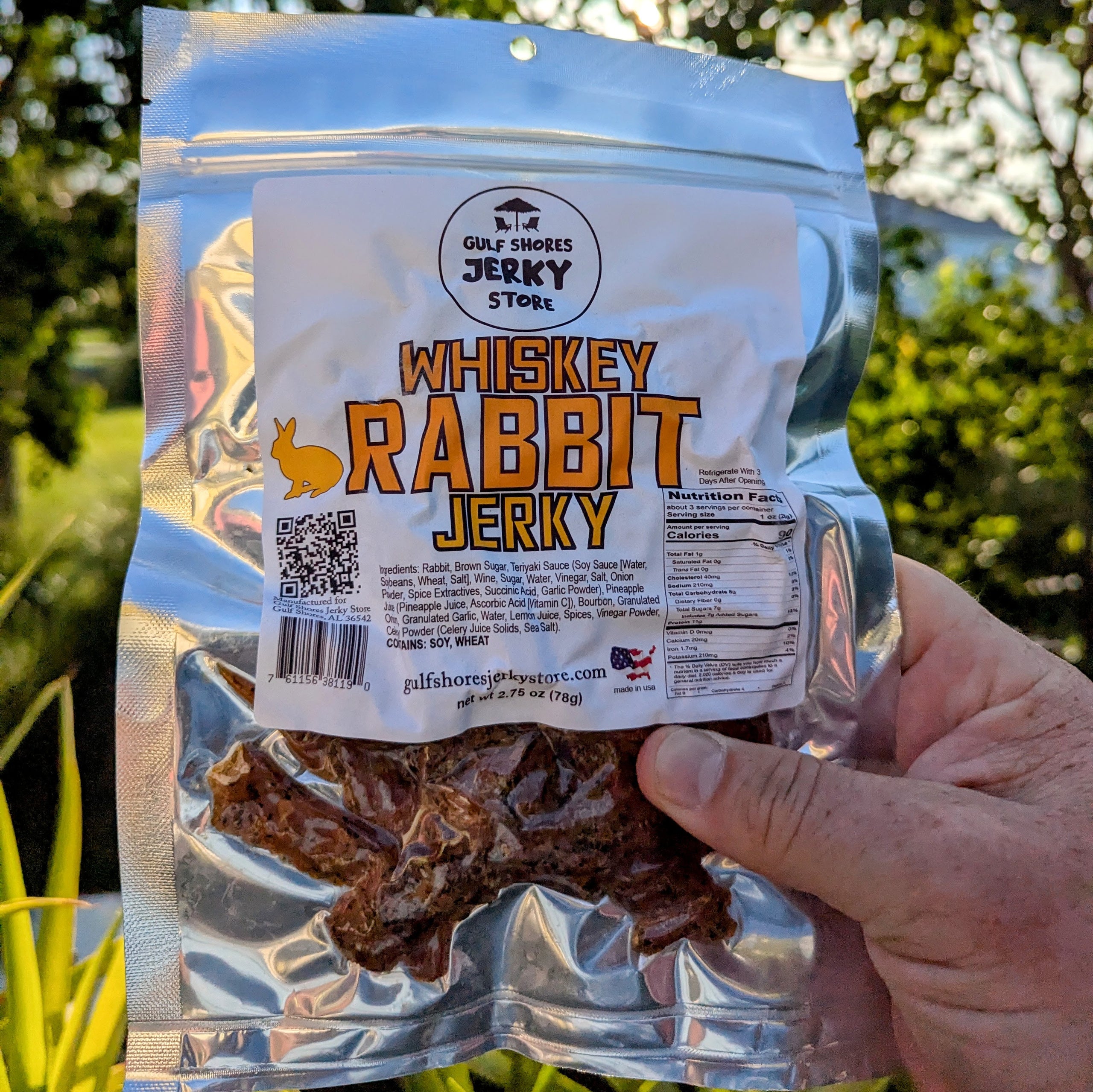 Whiskey Rabbit Jerky from Gulf Shores Jerky Store | Gulf Shores Jerky Store